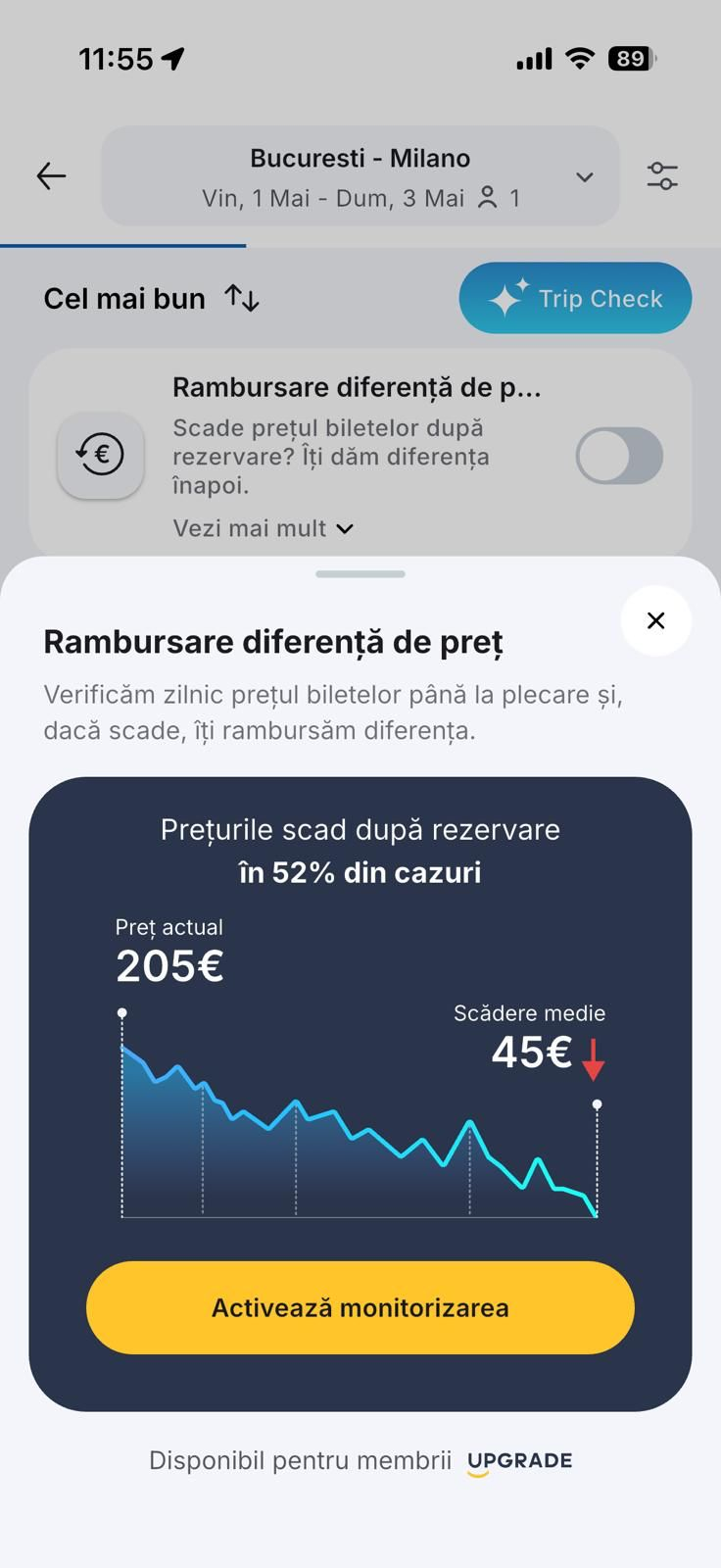 Biletul de avion se ieftinește după achiziție? Vola îți returnează ...